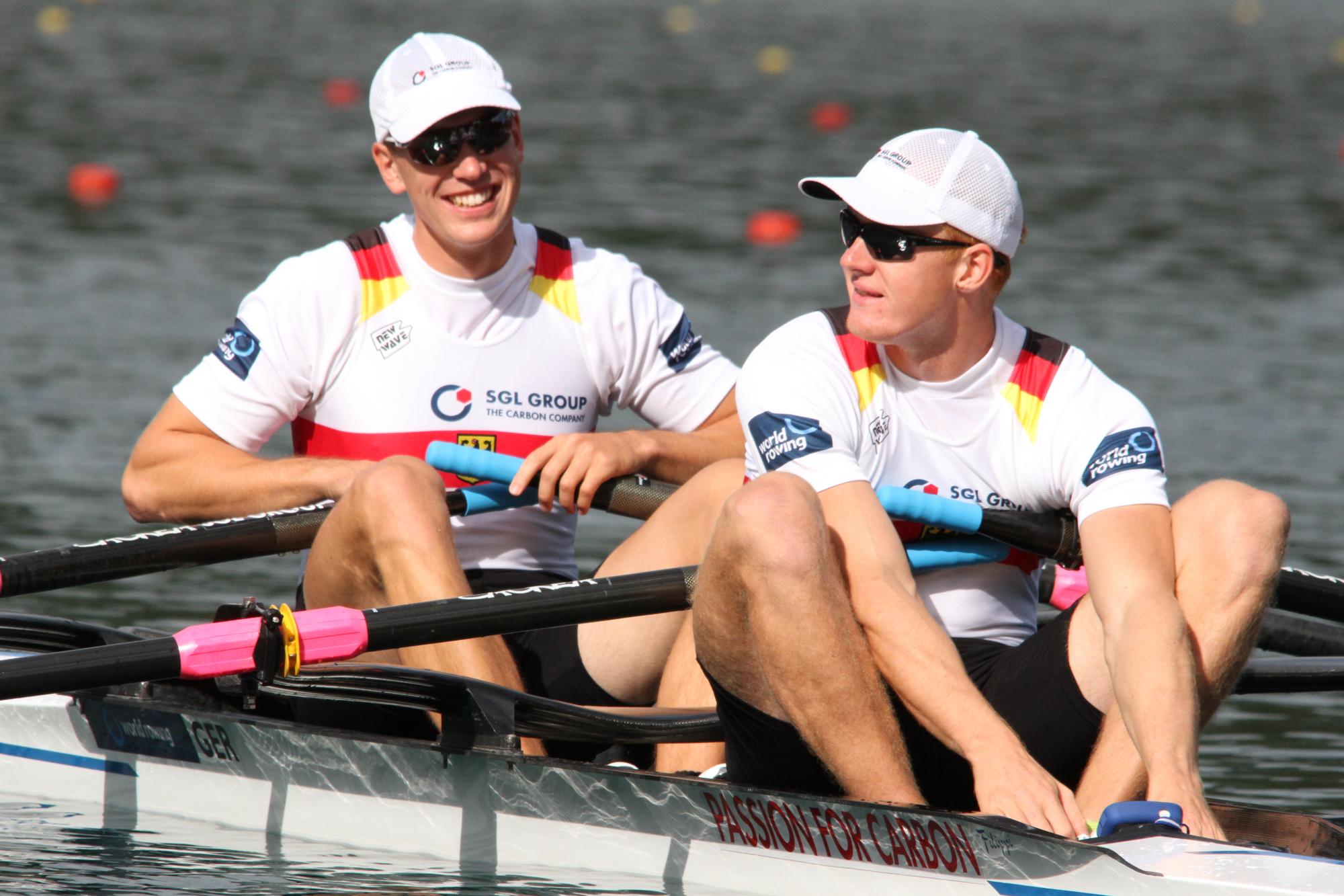 Beide Skull-Disziplinen trainieren in Frankreich / rudern.de