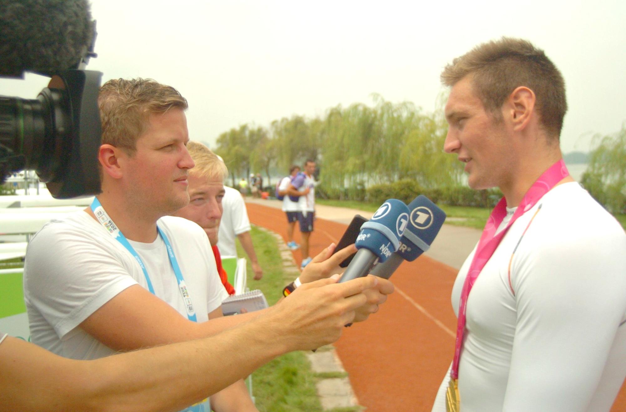 Tim Ole Naske gewinnt Gold bei Olympischen Jugendspielen 2014 im ...