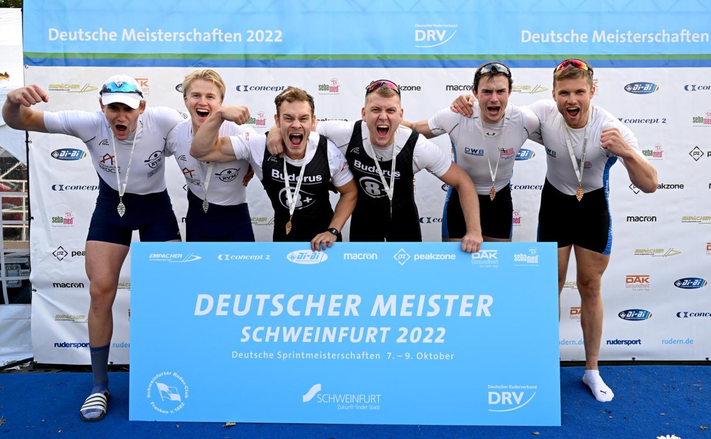 18 Finalentscheidungen am 1. Tag der DSM in Schweinfurt | rudern.de